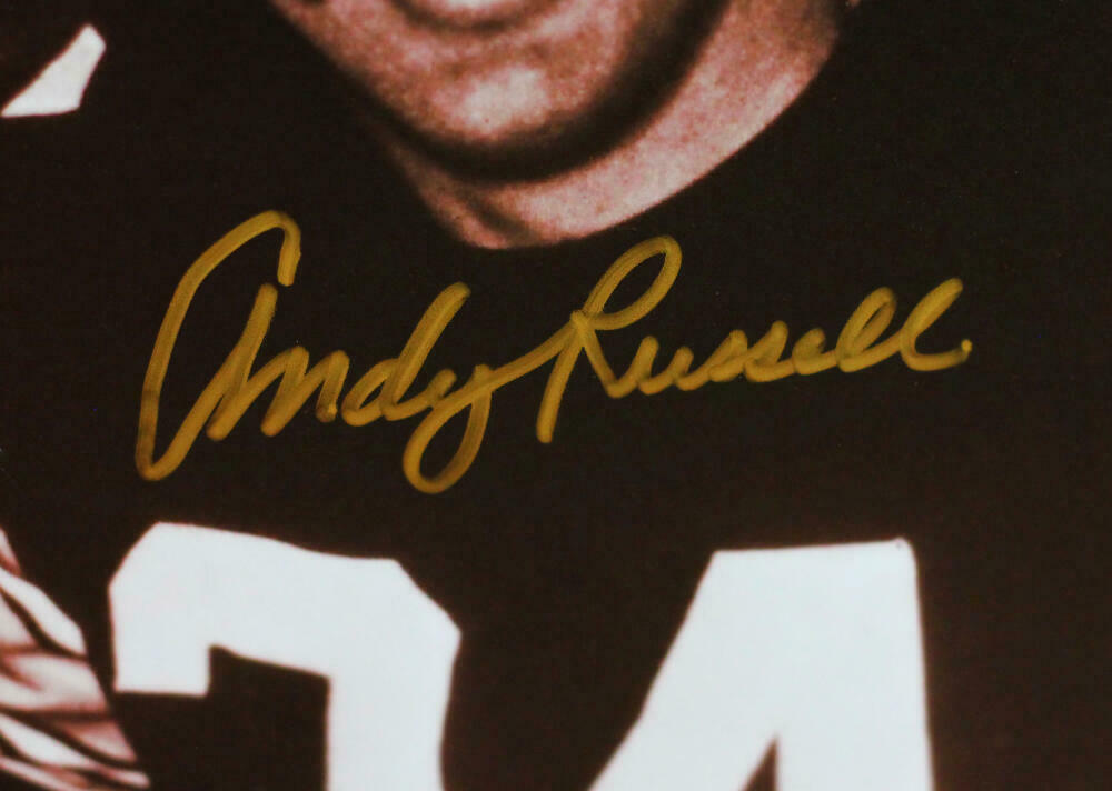 Ham Lambert Russell Steelers Signed 16x20 B&W Photo w/ Pro Bowls- Beck ...