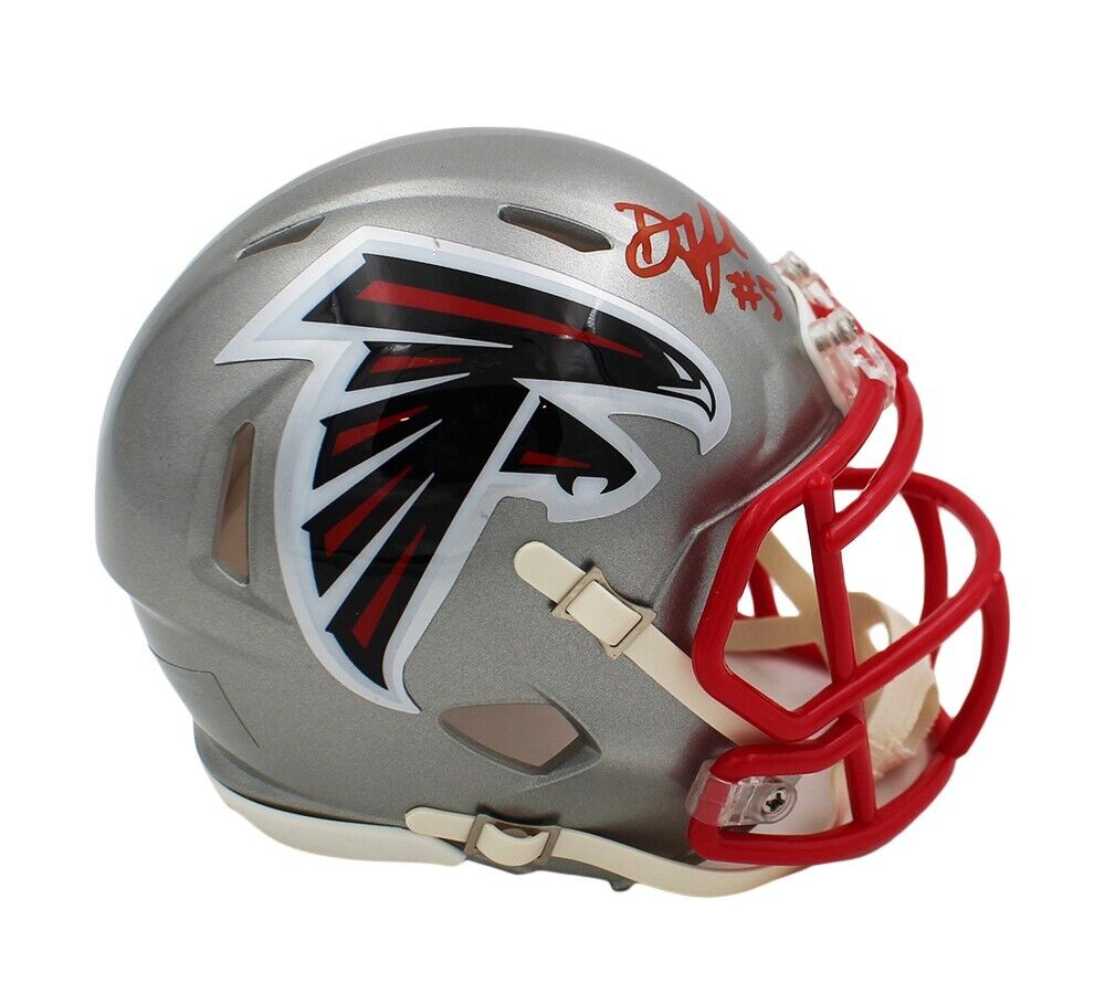 Drake London Signed Atlanta Falcons Speed Flash NFL Mini Helmet – Super ...
