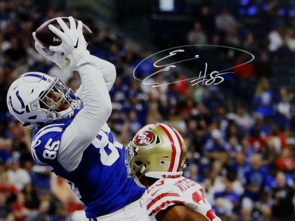 Eric Ebron Autographed Indianapolis Colts 16x20 Catching TD PF Photo ...