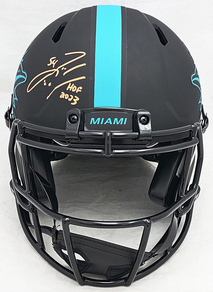 ZACH THOMAS AUTOGRAPHED DOLPHINS ECLIPSE FULL SIZE AUTHENTIC HELMET HO ...
