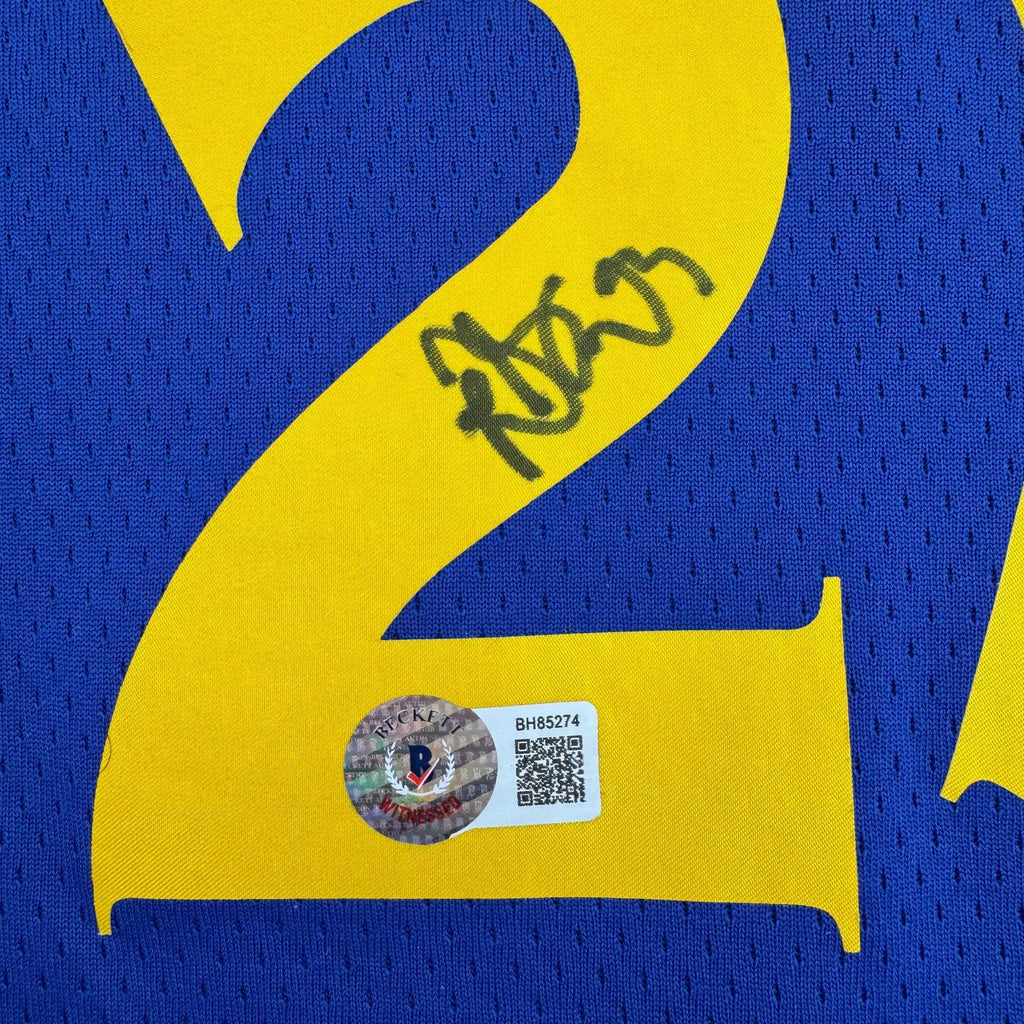 Autographed/Signed Draymond Green Golden State Blue Basketball Jersey ...