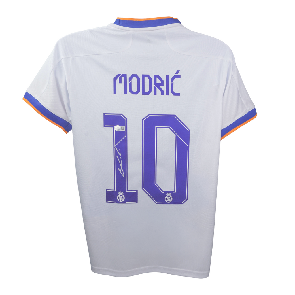 Luka Modric Signed Real Madrid Soccer Jersey #10 with Beckett COA ...