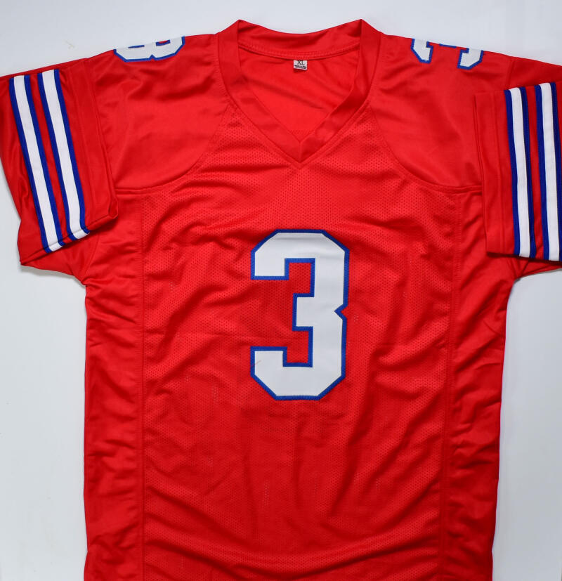 Damar Hamlin Autographed Red Pro Style Jersey-Beckett W Hologram *Blac ...
