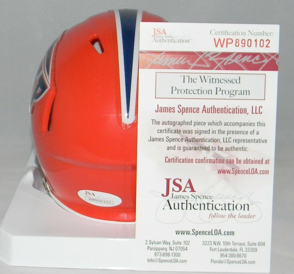 AARON JONES SIGNED AUTOGRAPHED UTEP MINERS SPEED MINI HELMET JSA ...