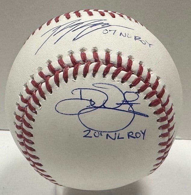 Brewers RYAN BRAUN DEVIN WILLIAMS PAT LISTACH Triple Signed Baseball A ...
