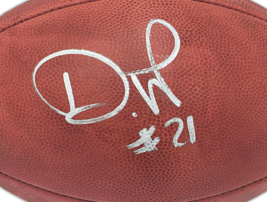 Devon Witherspoon Auto Seahawks NFL Leather Color Shield Logo Football ...