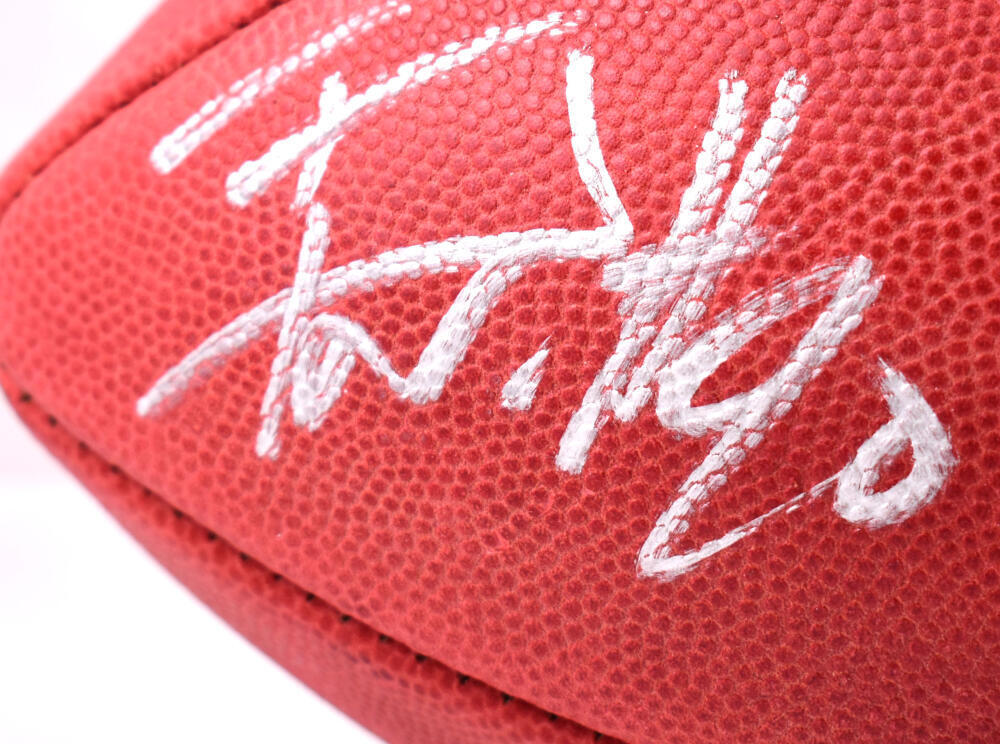 Derek TJ JJ Watt Autographed NFL Duke Authentic Football- Beckett W Ho ...
