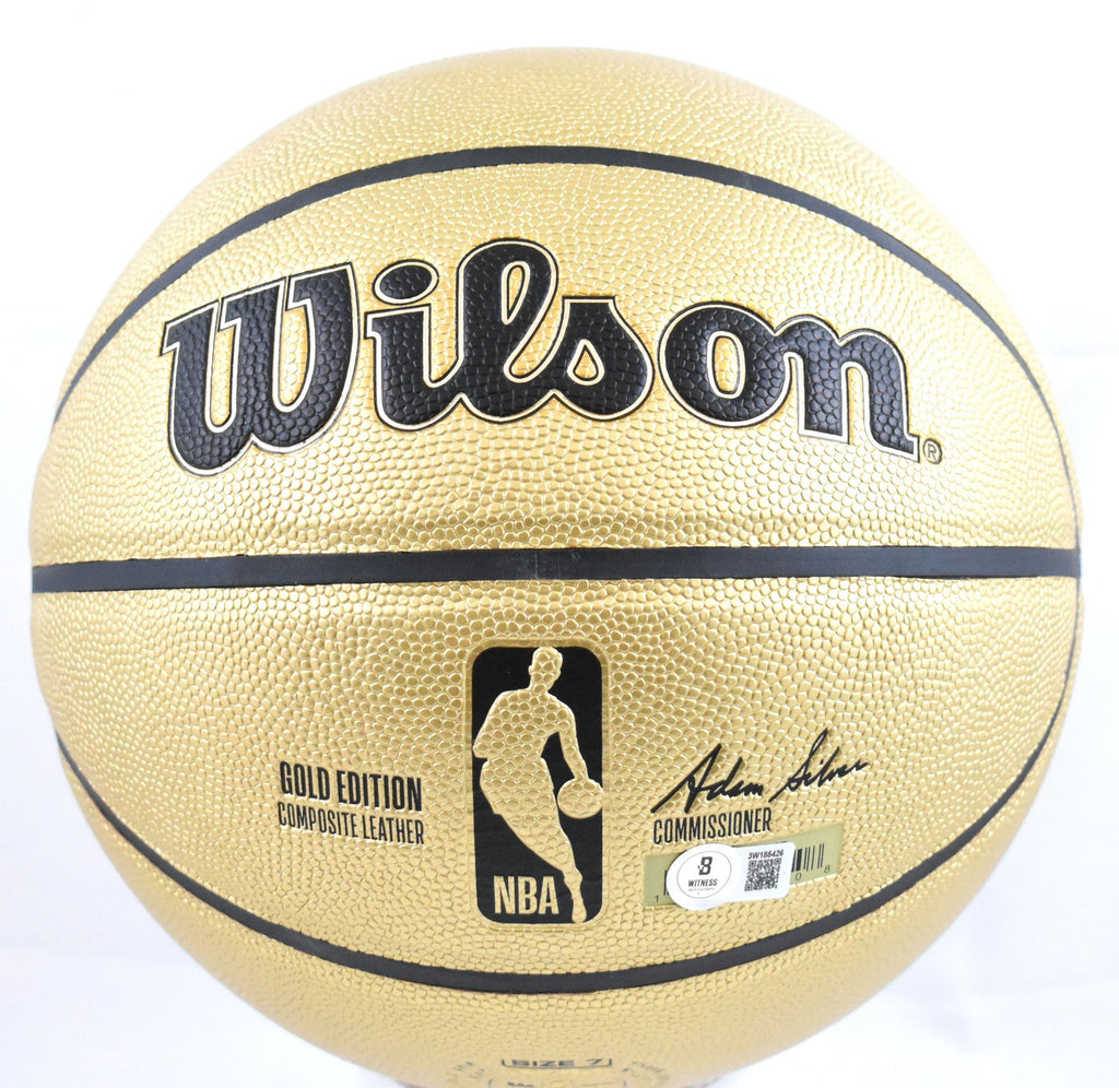 Julius Erving Autographed NBA Wilson Gold Edition Basketball - Beckett ...