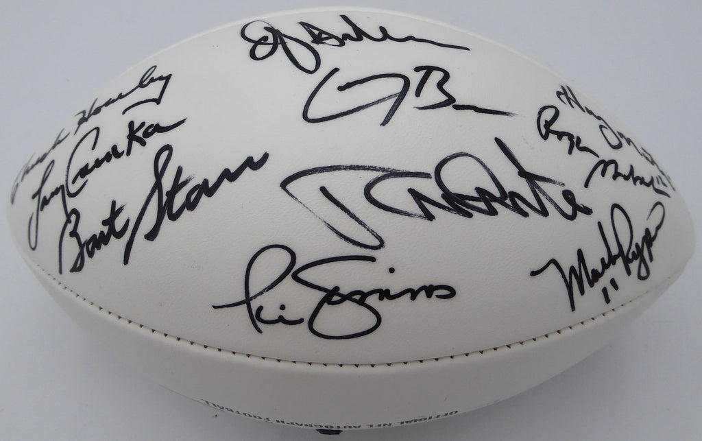 Super Bowl MVP's Autographed Football With Sigs Incl Bart Starr, Joe M ...