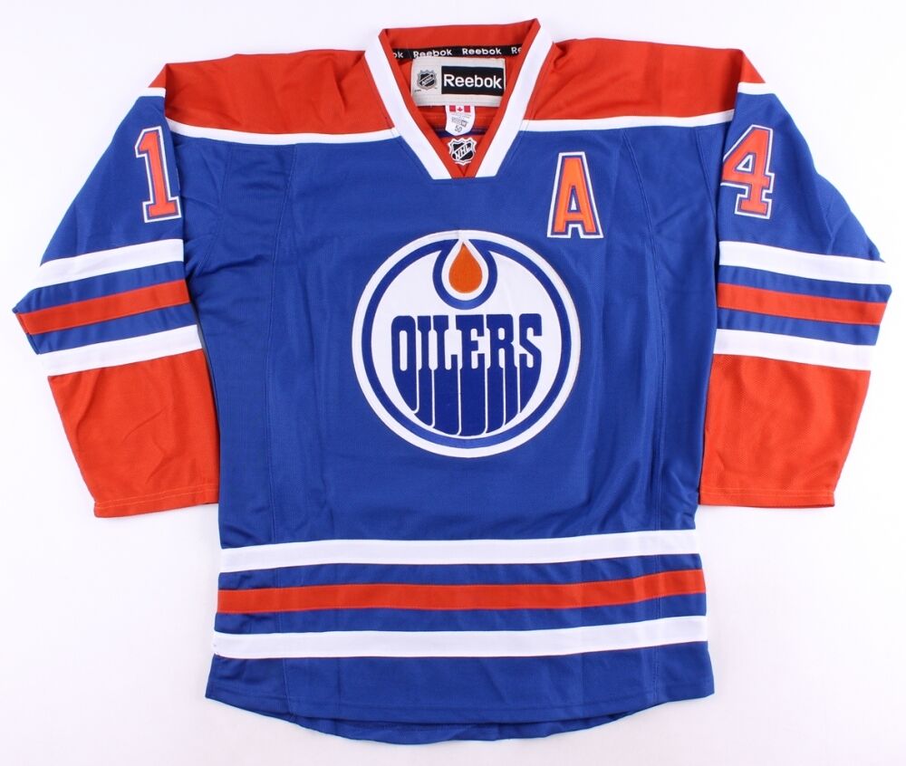Jordan Eberle Signed Oilers Jersey (PSA COA) 22nd Overall Pick 2008 NH ...