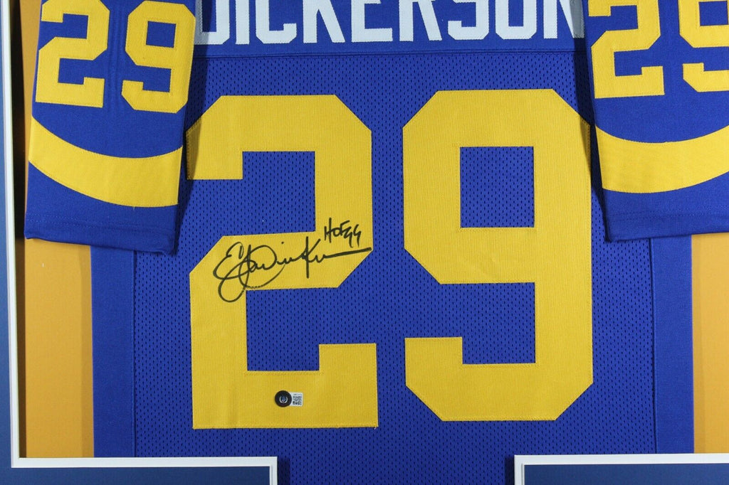 ERIC DICKERSON (Rams throwback TOWER) Signed Autographed Framed Jersey ...
