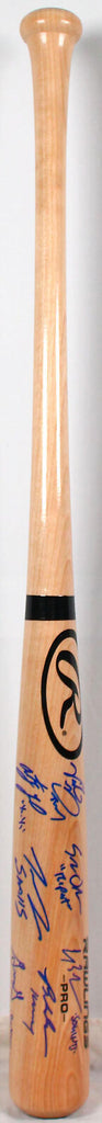 The Sandlot Signed Blonde Rawlings Pro Baseball Bat (7 Actors)-Beckett ...