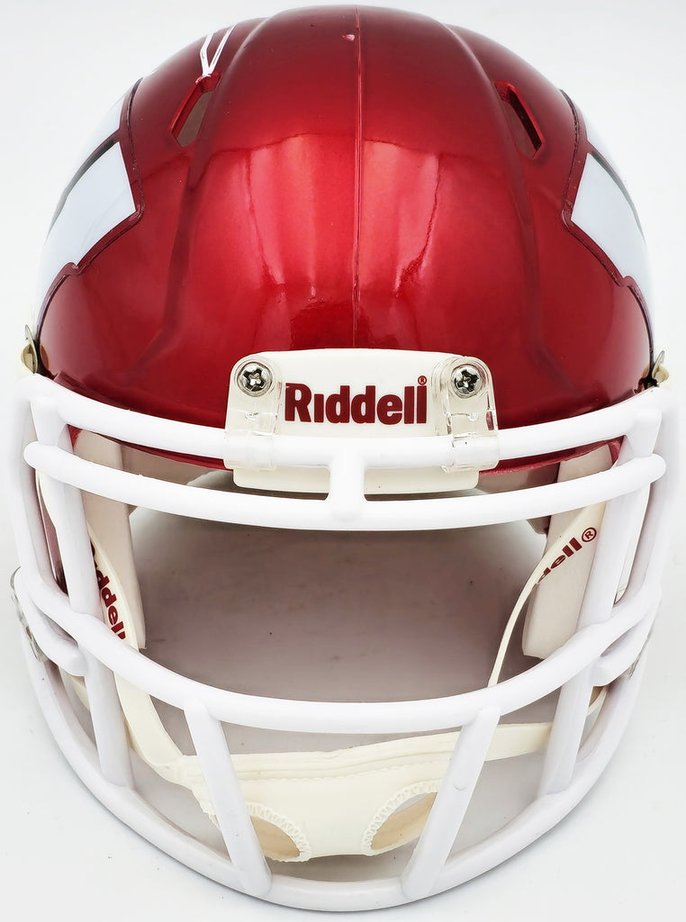 Russell Wilson Auto Wisconsin Badgers Flash Red Speed Mini Helmet Fana ...