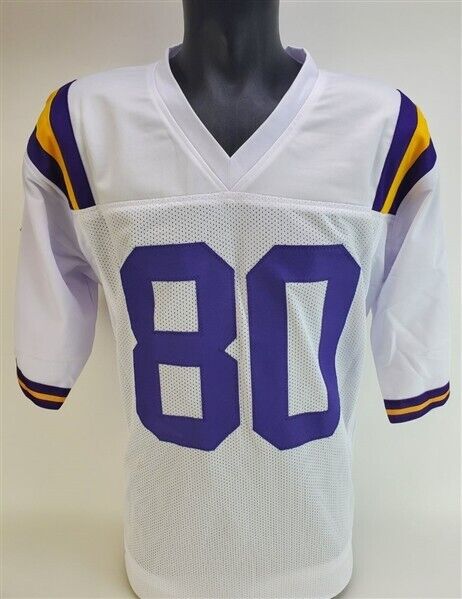 Jack Bech Signed LSU Tigers White Jersey (Beckett) 2022 Sophmore Wide ...