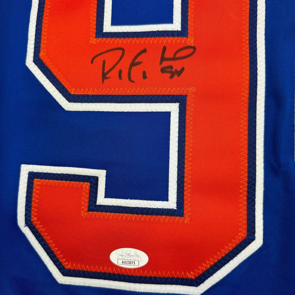 Autographed/Signed Ryan Smyth Edmonton Blue Hockey Jersey JSA COA ...