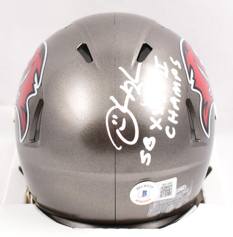 Derrick Brooks Signed Buccaneers 97-13 Speed Mini Helmet w/SB Champs ...