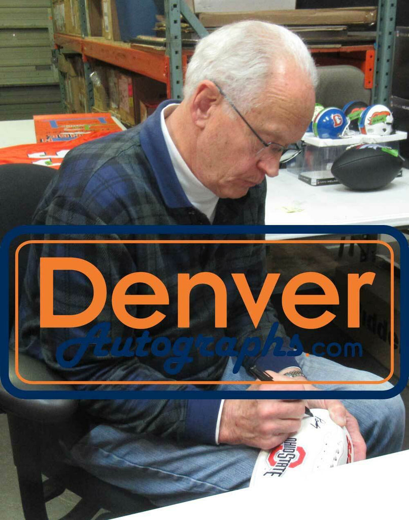 Randy Gradishar Autographed/Signed Ohio State Buckeyes Logo Football J ...