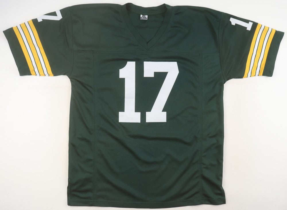 Jerry Tagge Signed Green Bay Packers Green Home Jersey (JSA) Starting ...