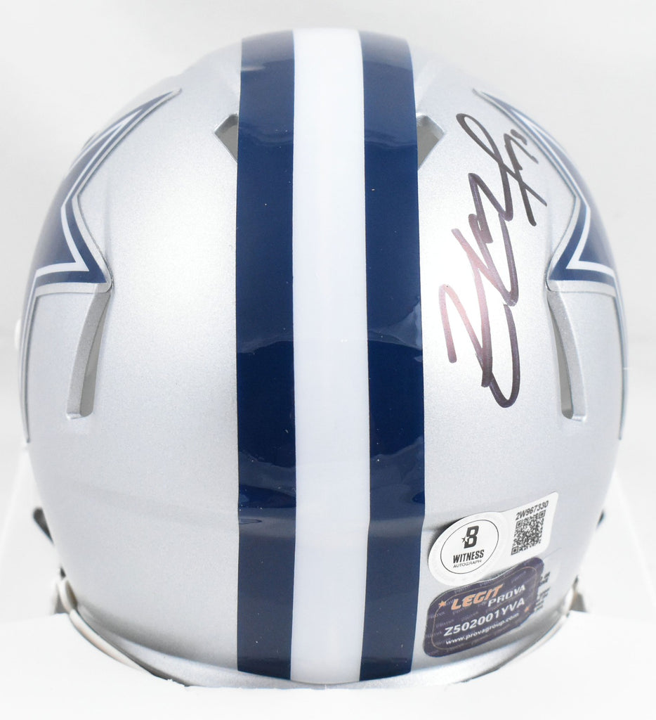 Zack Martin Autographed Dallas Cowboys Speed Mini Helmet - Beckett W H ...