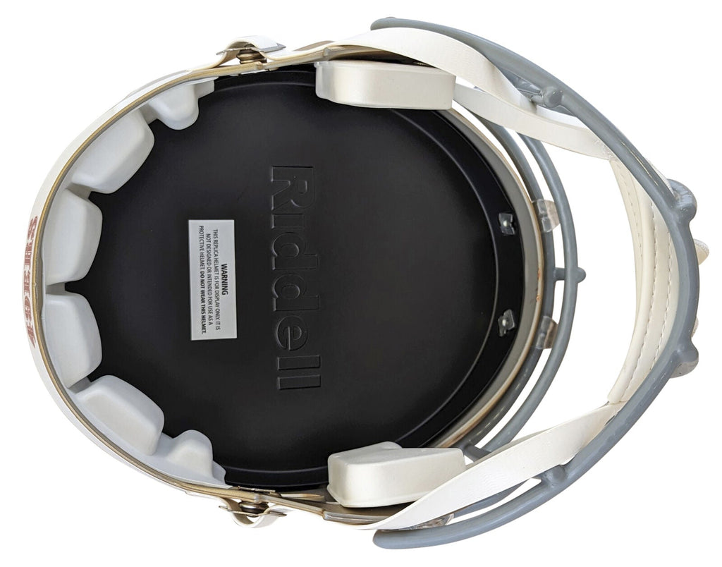 49ers Elijah Mitchell Authentic Signed Full Size Speed Rep Helmet BAS ...