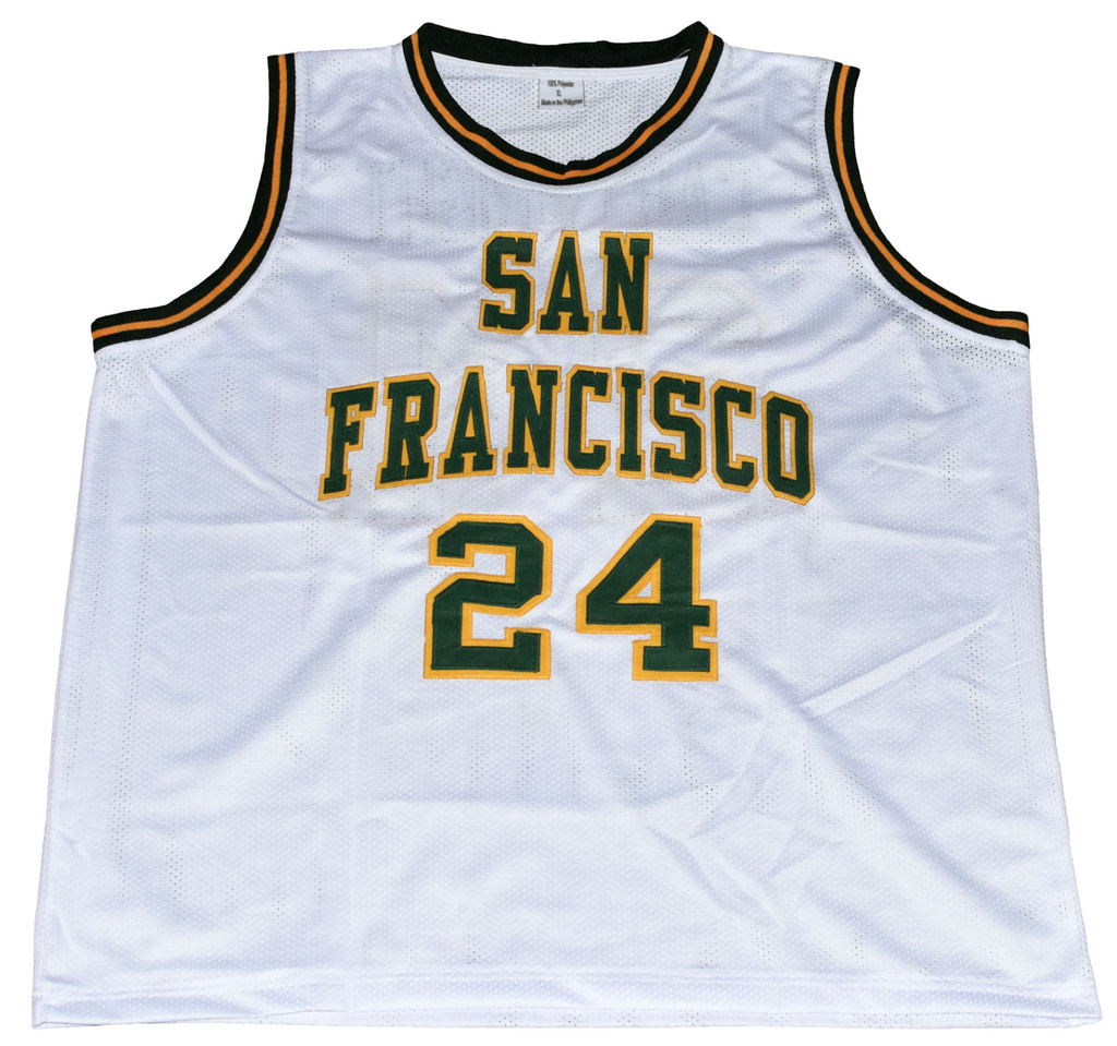 BILL CARTWRIGHT SIGNED USF SAN FRANCISCO DONS #24 BASKETBALL JERSEY BE ...