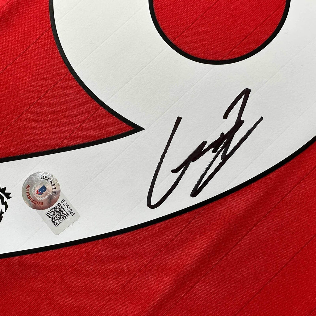 Autographed/Signed Alejandro Garnacho Manchester United Red Jersey Bec ...