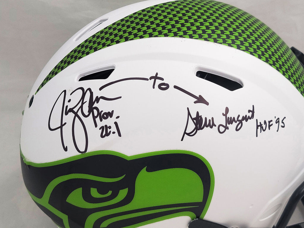 STEVE LARGENT ZORN AUTOGRAPHED SEAHAWKS LUNAR ECLIPSE FULL SIZE AUTHEN ...