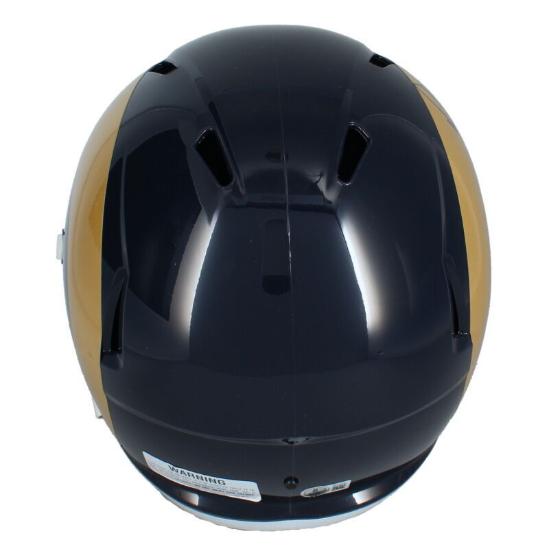 Marshall Faulk Autographed Rams Throwback Full Size Speed Helmet Becke ...