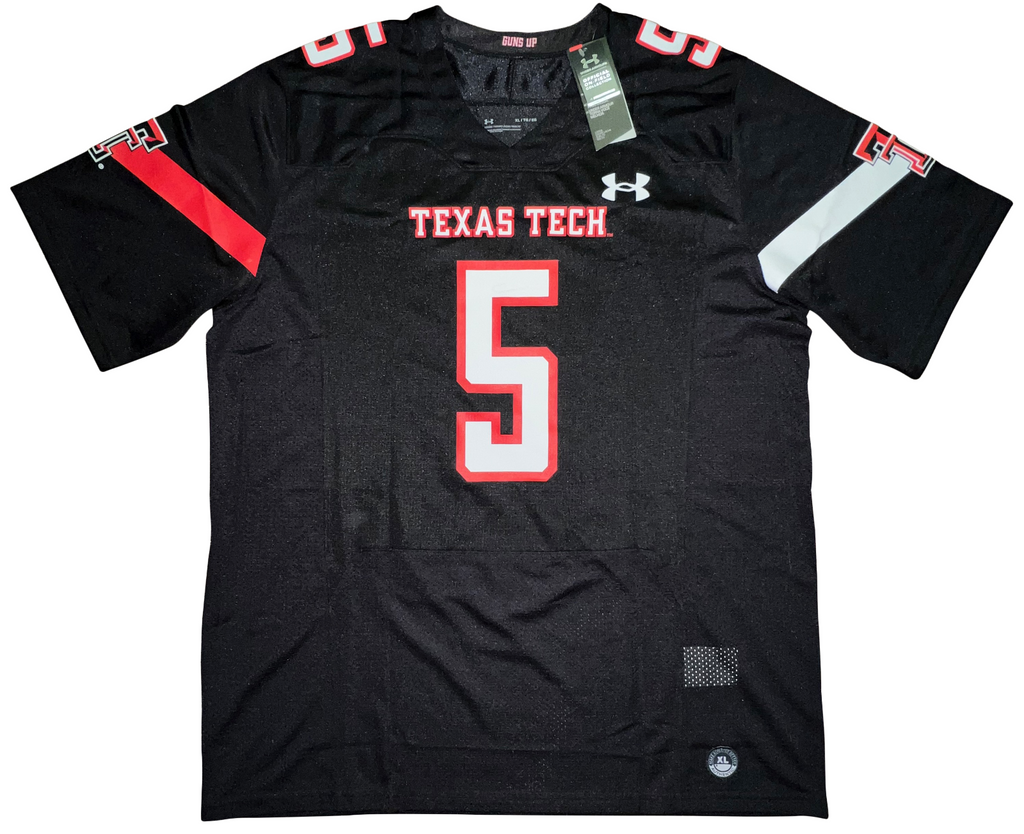 PATRICK MAHOMES II SIGNED TEXAS TECH RED RAIDERS #5 UNDER ARMOUR JERSE ...