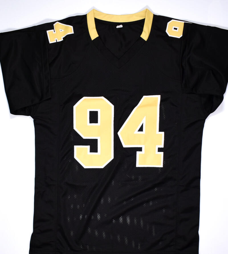 Cameron Jordan Autographed Black Pro Style Jersey-Beckett Hologram *Bl ...
