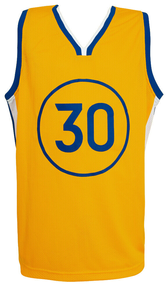 Stephen Curry Signed Yellow Custom Basketball Jersey - (Beckett COA ...