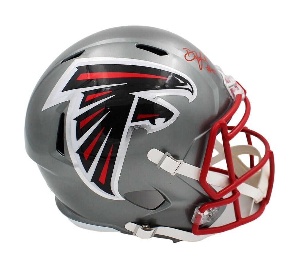 Drake London Signed Atlanta Falcons Speed Full Size Flash NFL Helmet ...