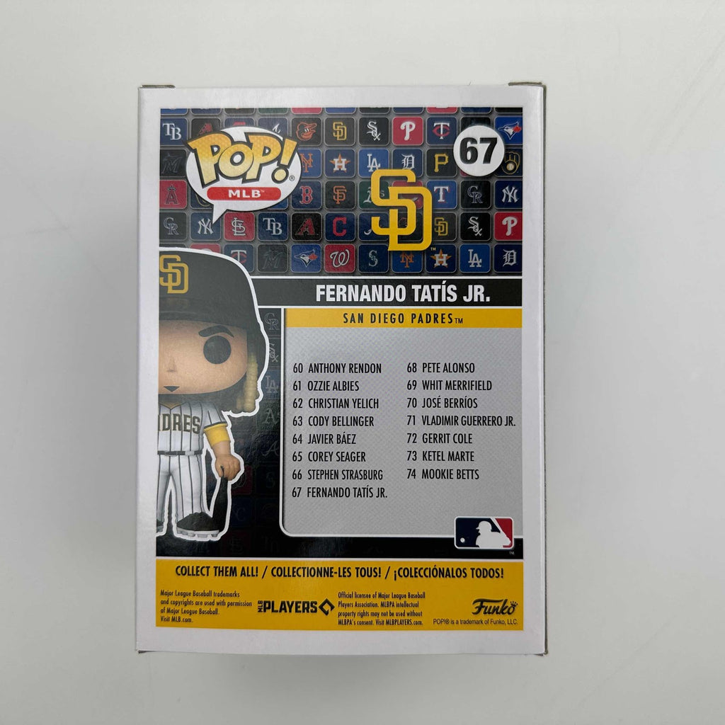 Autographed/Signed Fernando Tatis Jr. Padres #67 Funko Pop MLB Figurin ...