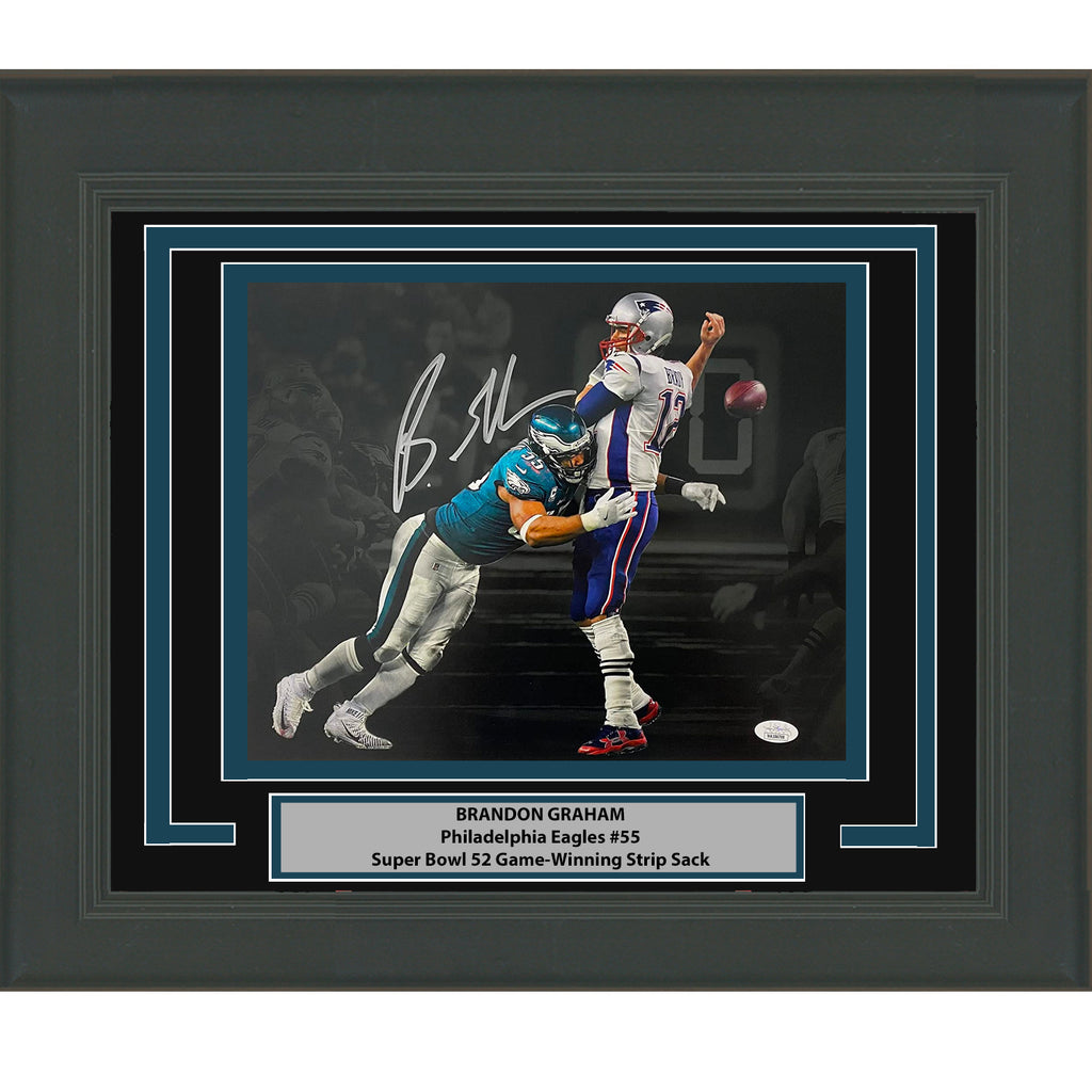 Framed Autographed/Signed Brandon Graham Eagles Spotlight 11x14 Photo ...