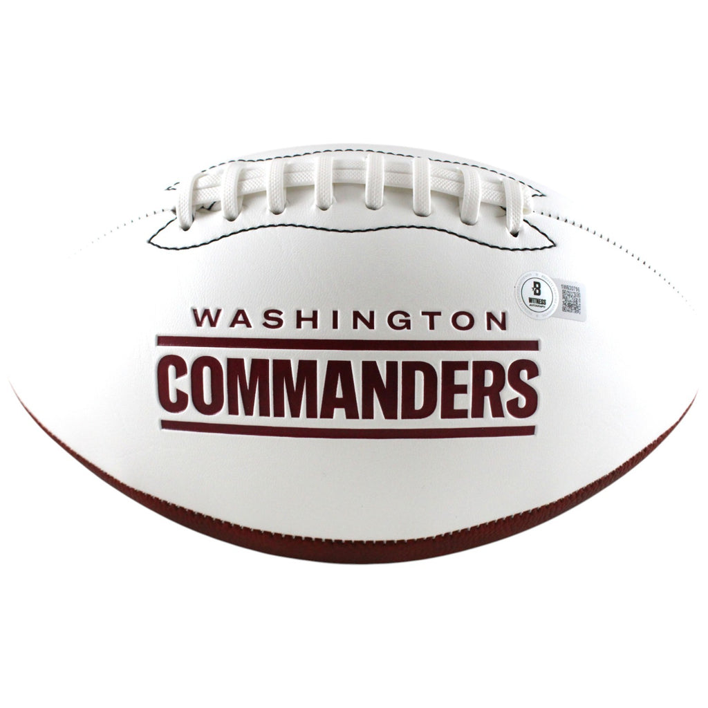 Frankie Luvu Autographed Washington Commanders Logo Football Beckett W ...