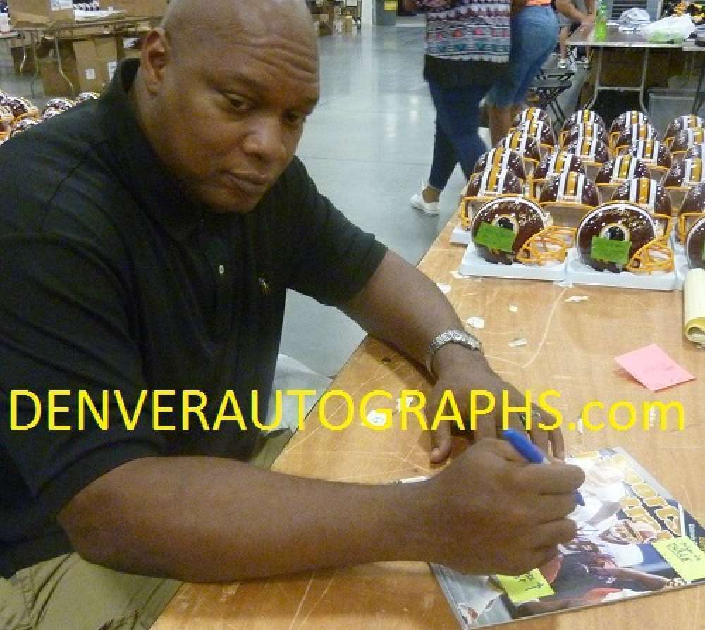 Stephen Davis Signed Washington Redskins Sports Illustrated 12/3/2001 ...