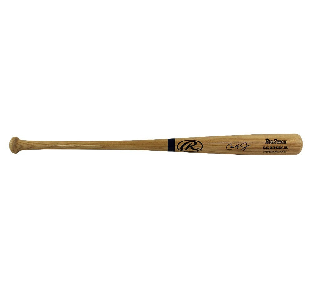 Cal Ripken Signed Baltimore Orioles Rawlings Big Stick Blonde MLB Bat ...