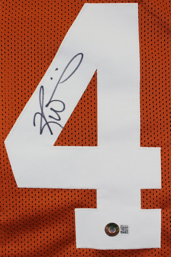 Texas Ricky Williams Authentic Signed Burnt Orange Pro Style Jersey BA ...
