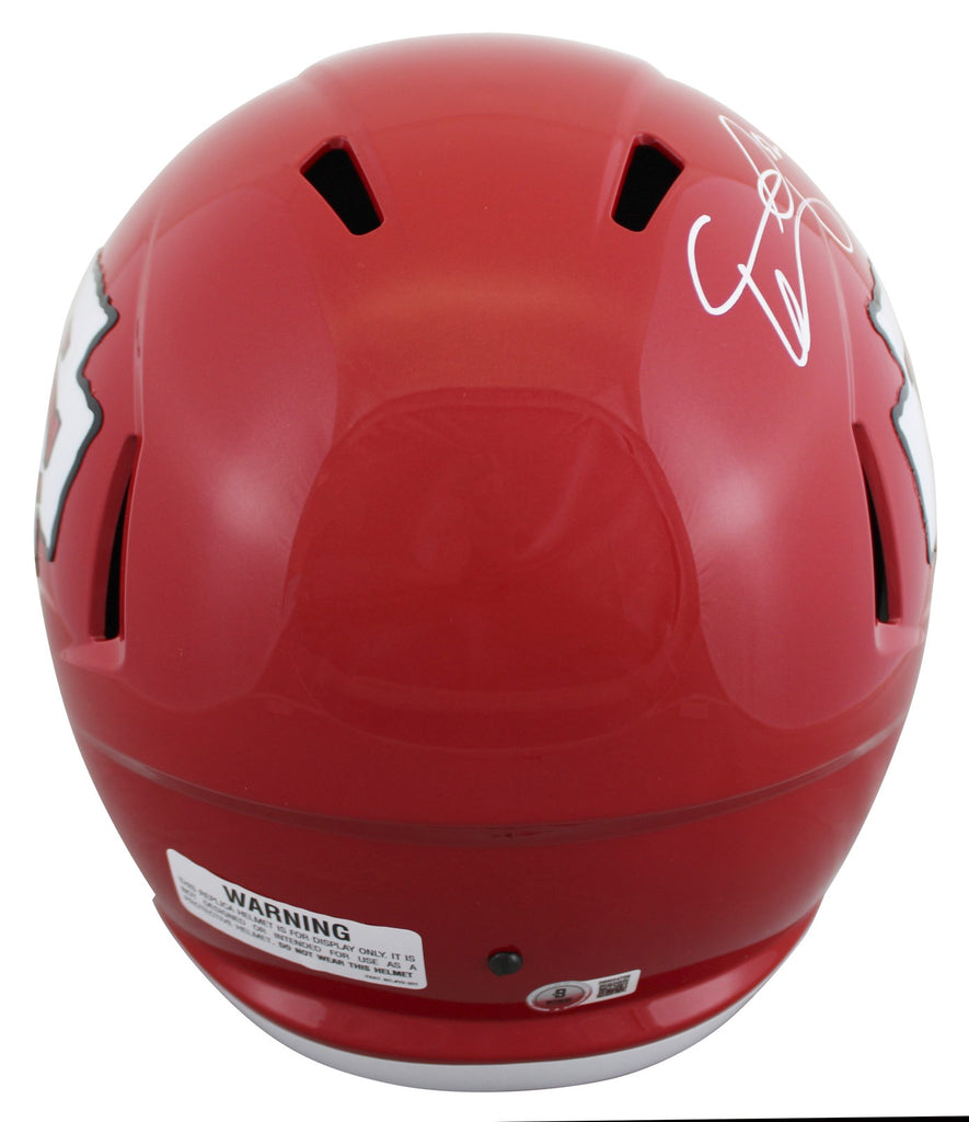 Chiefs Creed Humphrey Signed Full Size Speed Rep Helmet W/ Case BAS Wi ...