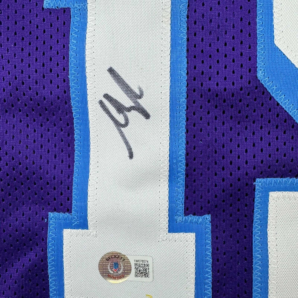 Autographed/Signed Austin Reaves Los Angeles Purple City Edition Jerse ...