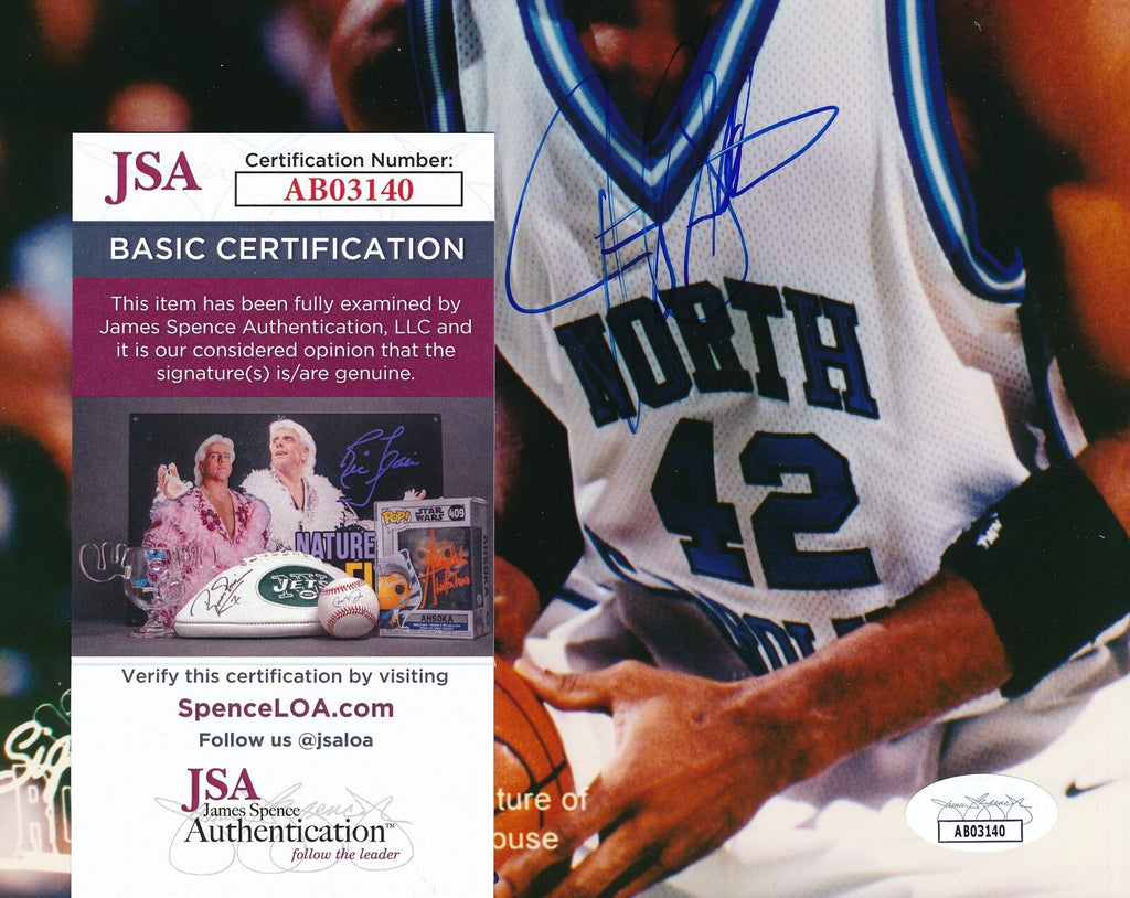 Jerry Stackhouse North Carolina Signed/Autographed 8x10 Photo JSA 1669 ...