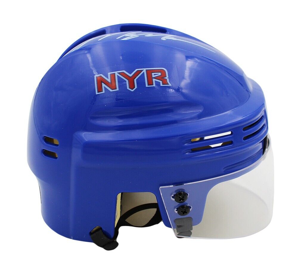 Mark Messier Signed New York Rangers Blue Sportstar Mini Helmet – Super ...