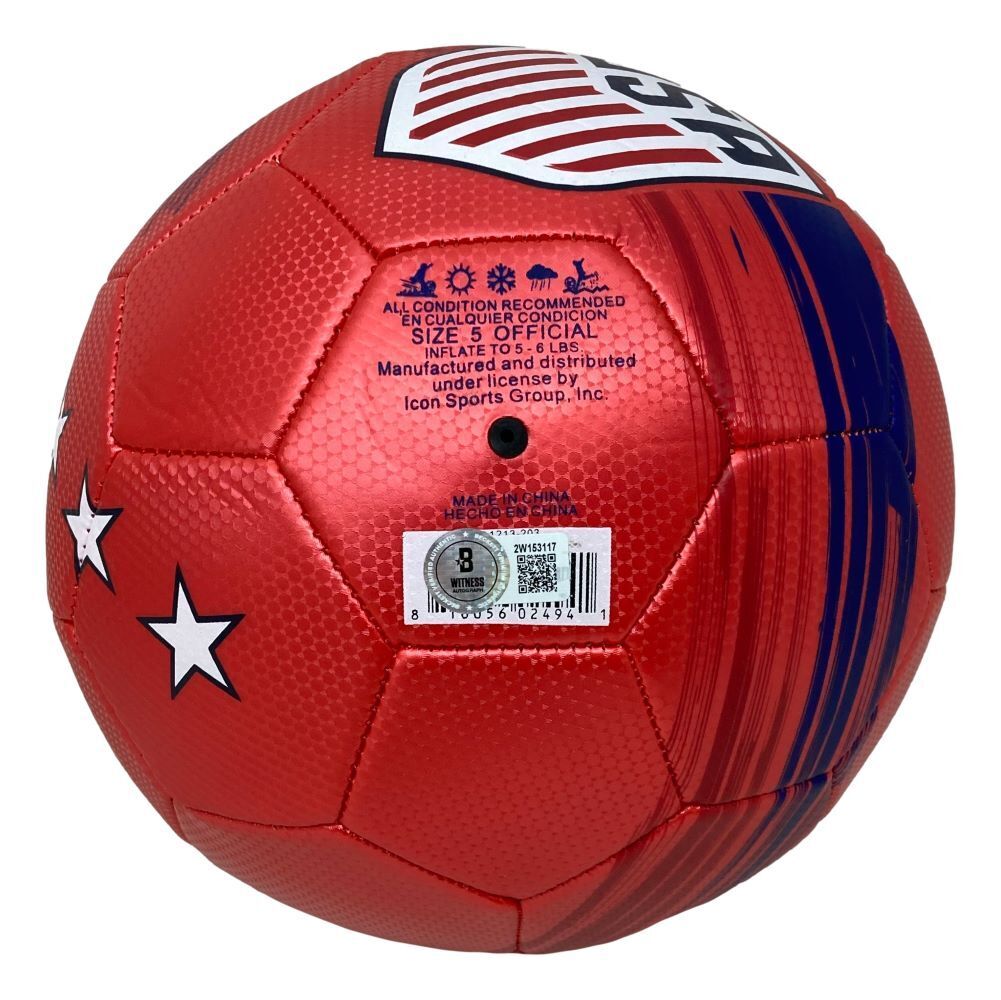 Brandi Chastain Signed USA Red Soccer Ball BAS ITP – Super Sports Center