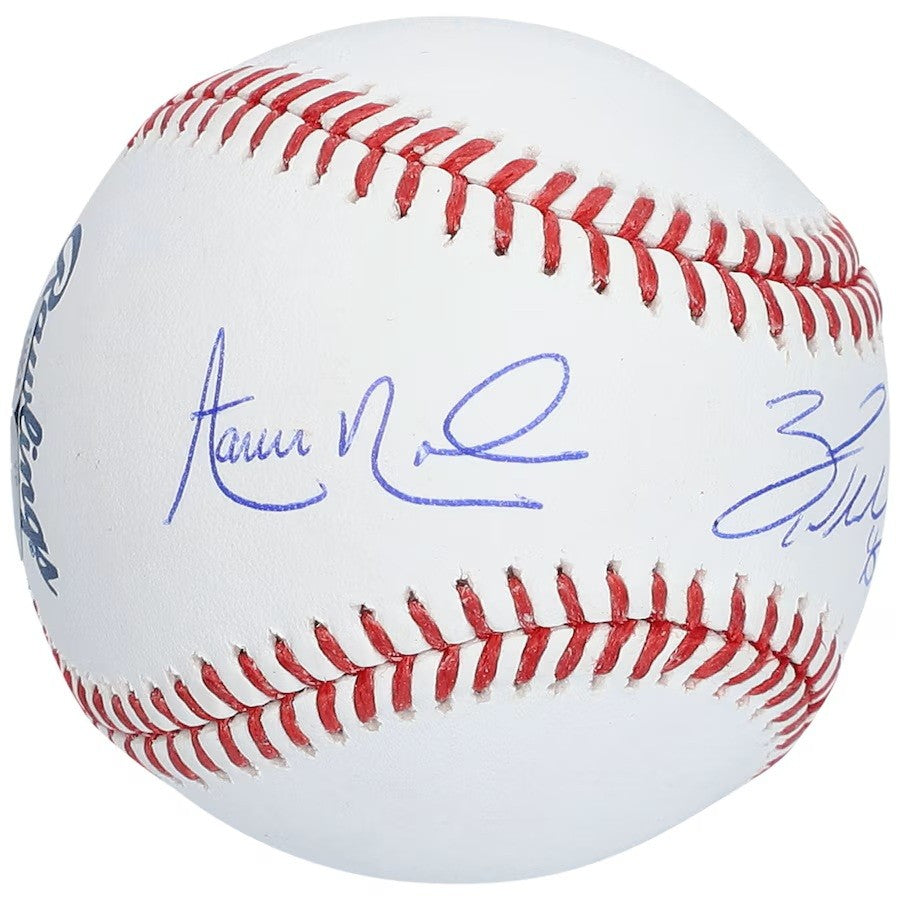 Zack Wheeler Aaron Nola Phillies Dual Signed Official MLB Baseball Fan ...