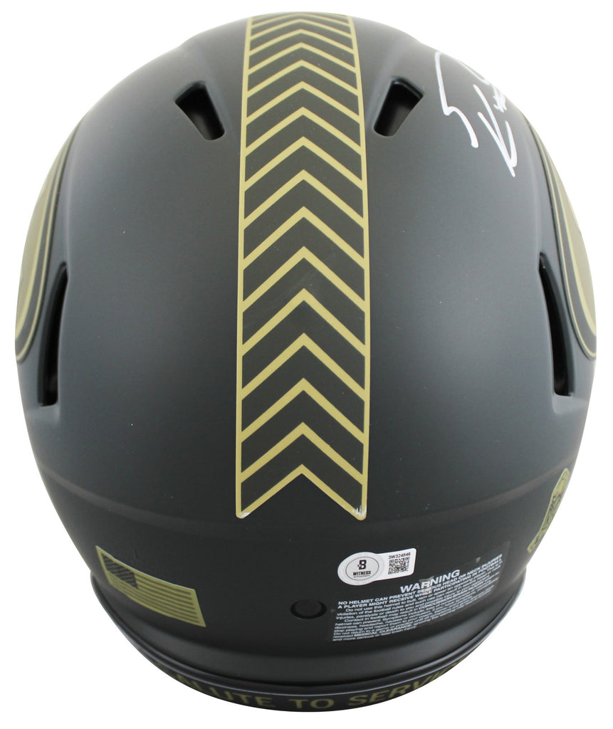 49ers George Kittle Signed STS IV Full Size Speed Proline Helmet BAS W ...