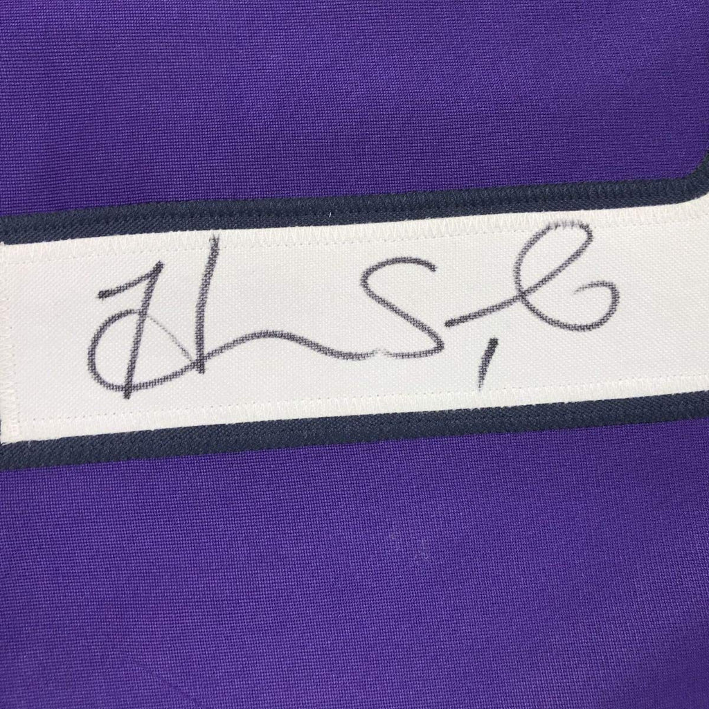 Autographed/Signed Hope Solo Purple Long Sleeve Soccer Team USA Jersey ...