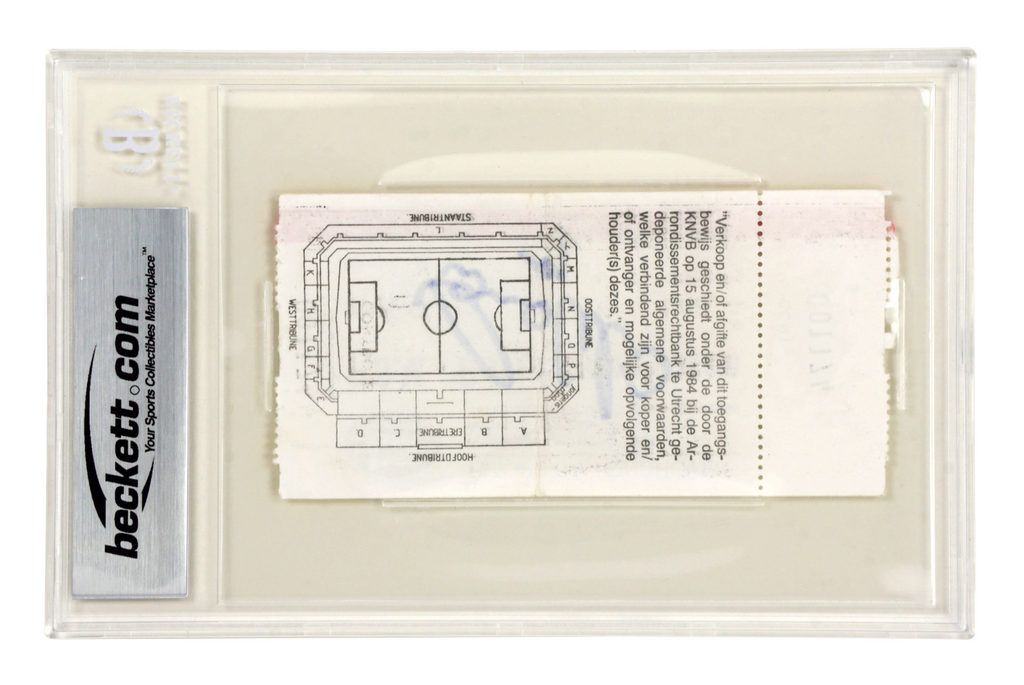 Ronaldo Nazario Signed 1994 PSV Rookie Season Match Ticket - BGS 4 ...