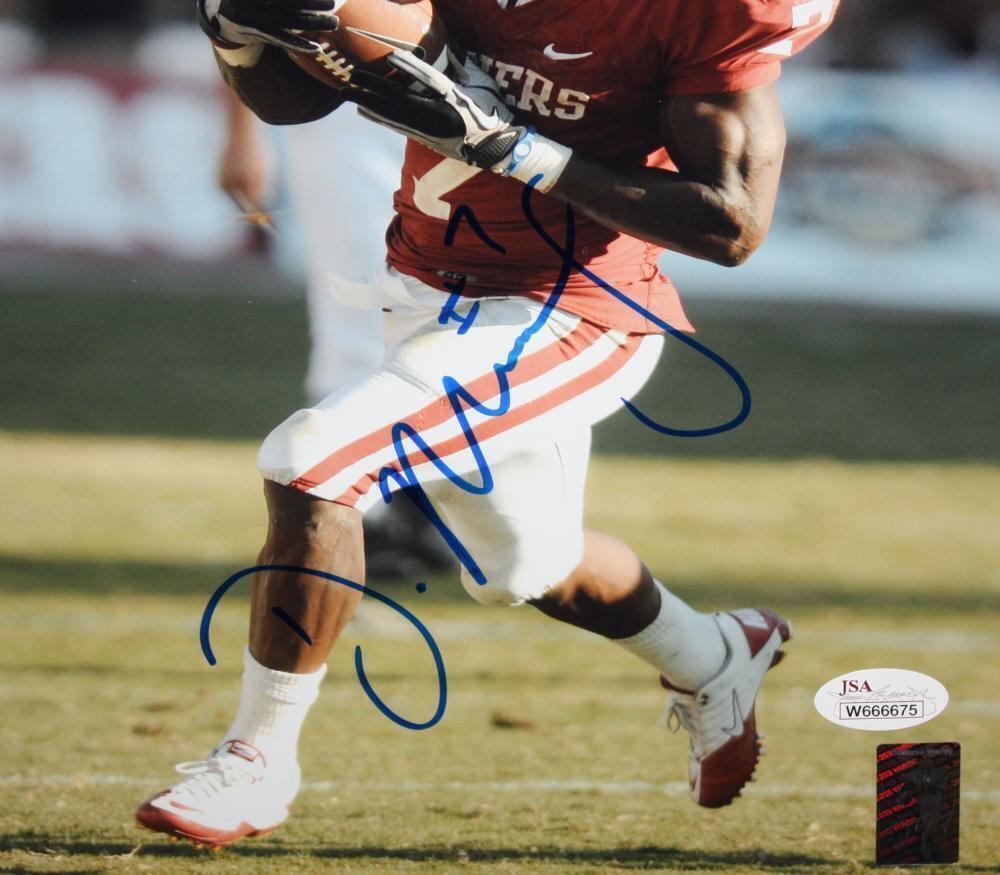 DeMarco Murray Autographed 8x10 Oklahoma Sooners Running Photo- JSA W ...