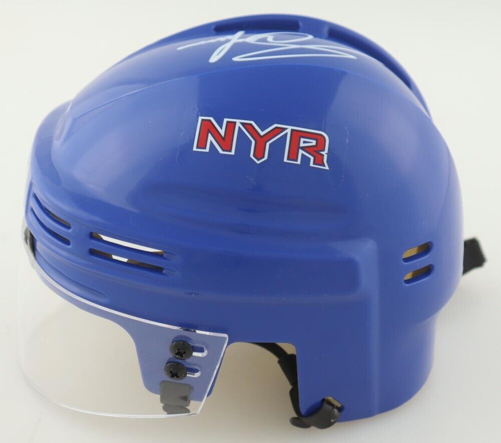 Adam Graves Signed New York Rangers Mini Helmet (Beckett) 1994 Stanley ...