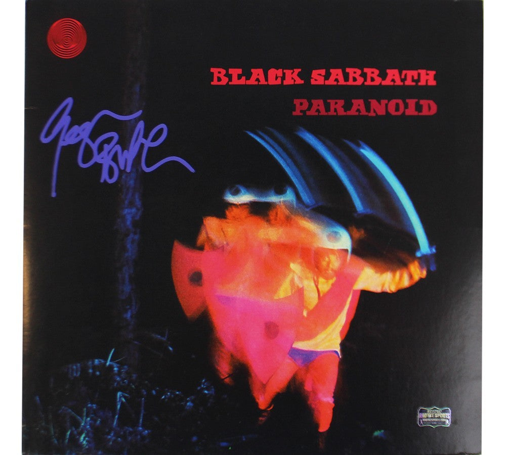 Geezer Butler Signed Black Sabbath Paranoid Vinyl Album – Super Sports ...
